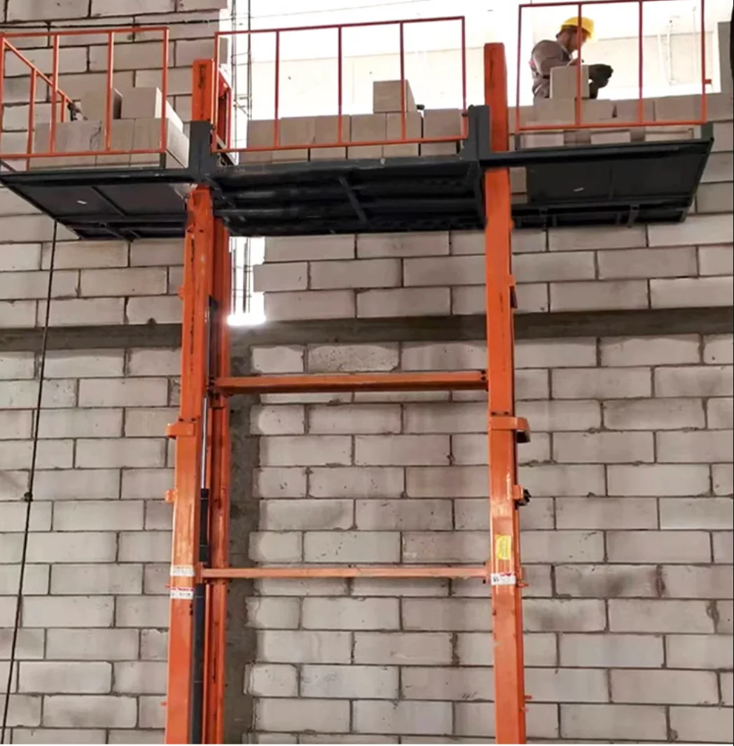 6 Meter Lift Scaffolding 500kg Hydraulic Electric Lift Mobile Material ...