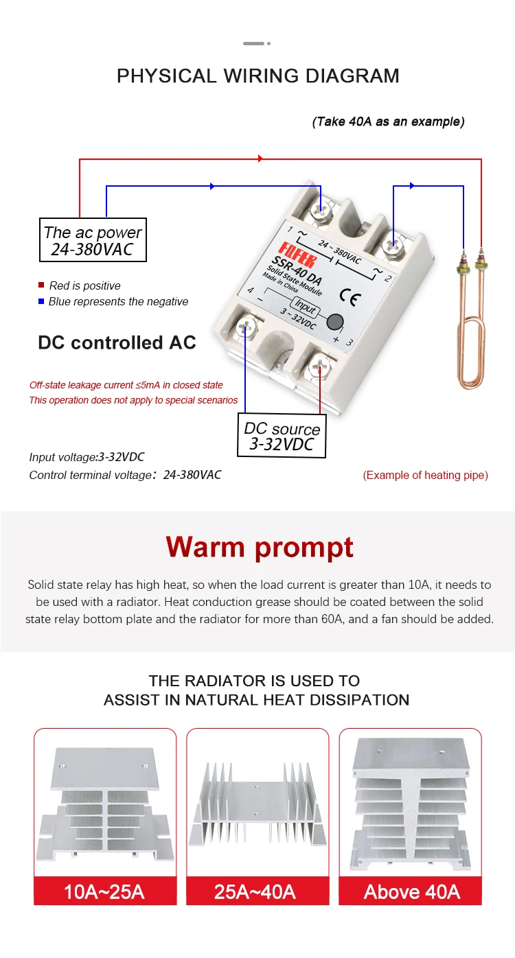 FQFER SSR 40DA - Reliable Solid State Relay for Industrial Control