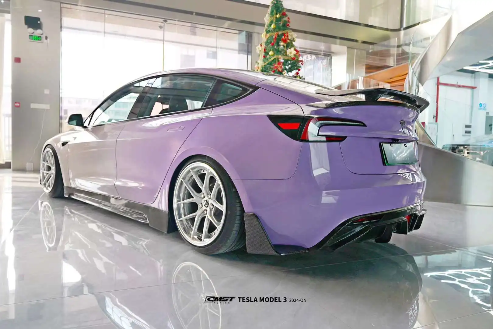 Tesla Model 3 Performance Upgrade with Runde Carbon Fiber Kit