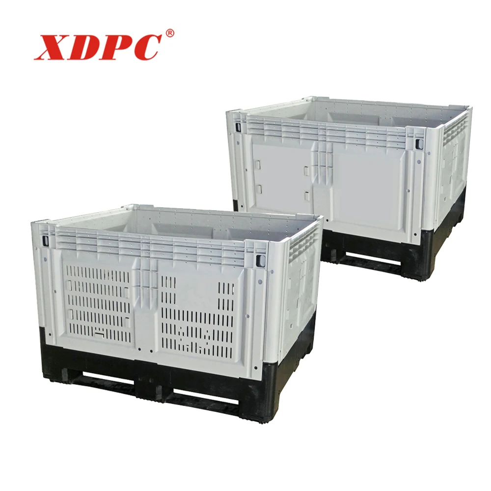 Pallet Container Box Cage Collapsible Plastic Folder Virgin Material ...