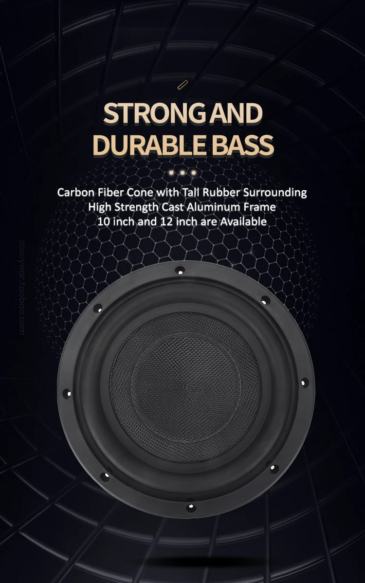 Powered Bass Subwoofer Speaker For Car 10 12 Inch 400w 2000w Neo Car ...