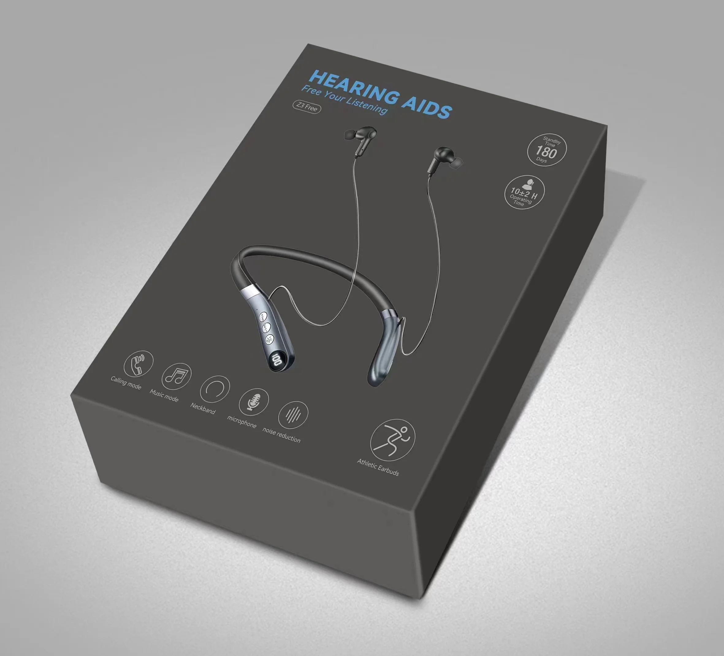 16 Channel Digital Hearing Aids Earbuds Hearing Aid Around Neck Older ...