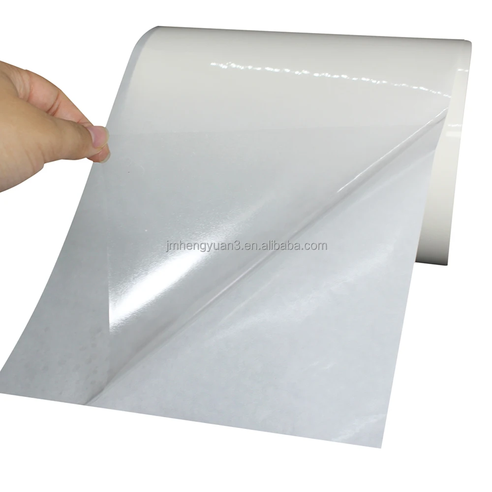clear thermal sticker clear transparent vinyl clear transparent label ...
