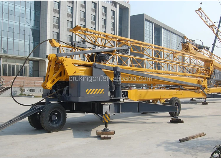 Cruking Self Erect Small 3 ton Mini China Tower Crane for Lifting Loads ...