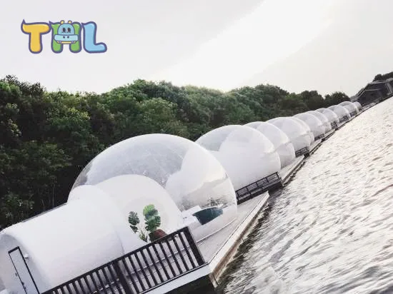 Outdoor Inflatable Geodesic Dome Tent For Stargazing Inflatable ...