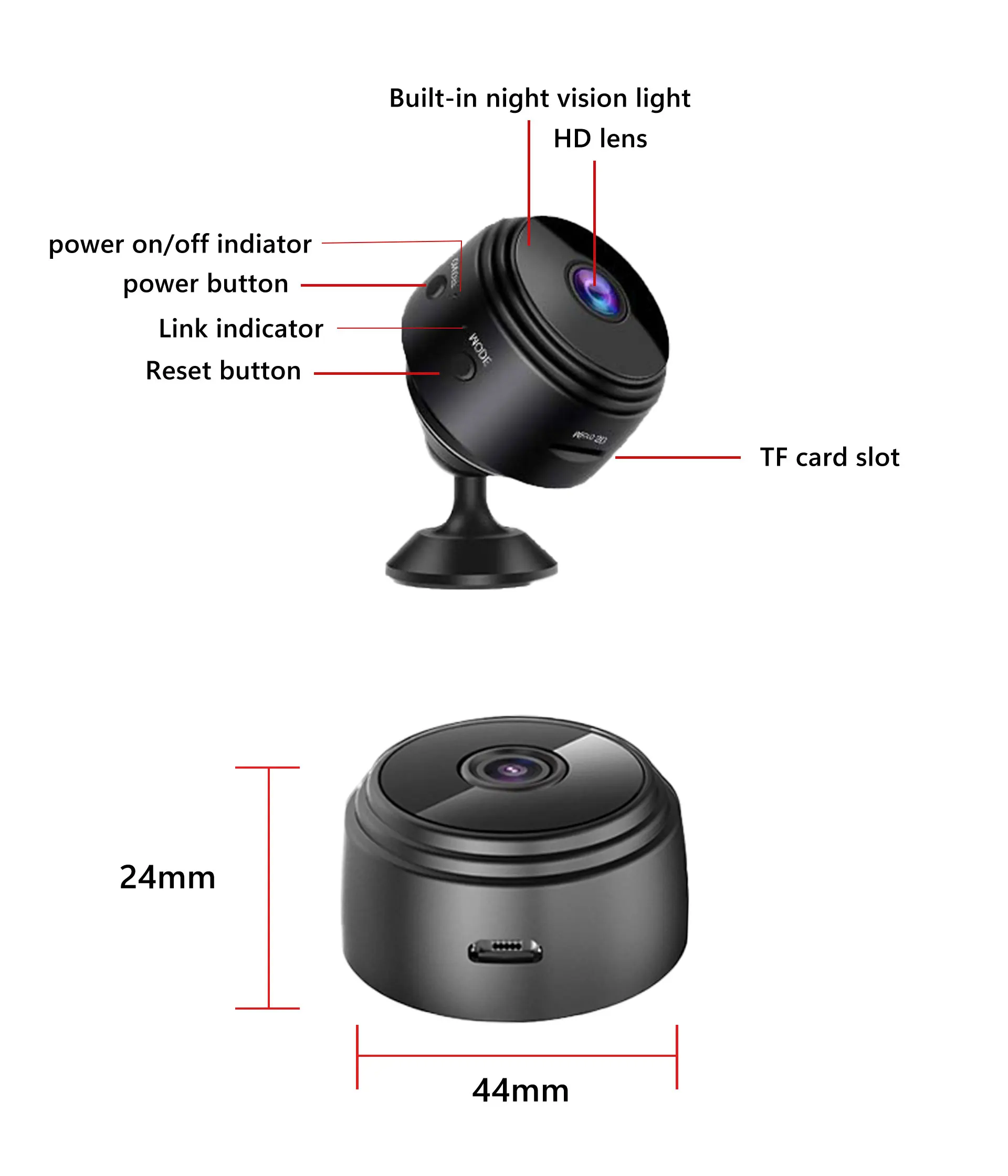 Mini Ip Camera Surveillance Security Mini Cctv Camera Wifi Small ...
