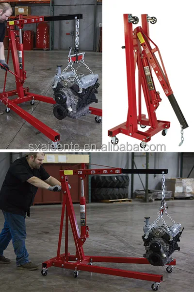 Mobile Mini Crane 200kg to 1 Ton - Portable Foldable Shop Crane for ...