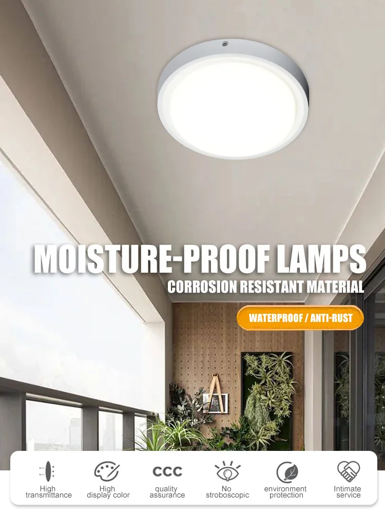 Oval Ip65 Bulkhead Lamp Surface Mount Led Ceiling Downlight Panel Light ...