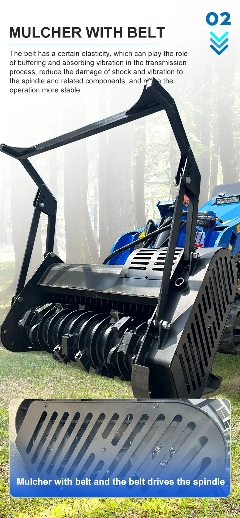 Forestry Mulcher Attachment - Efficient Tree Cutting