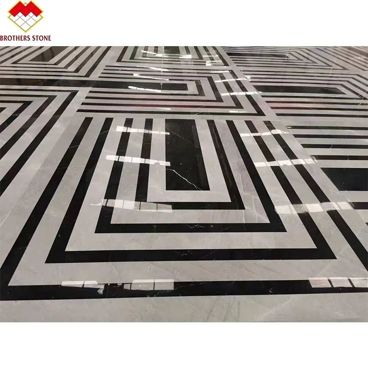 Shop Our Selection of Modern Square Marble Medallion Waterjet Tiles for ...