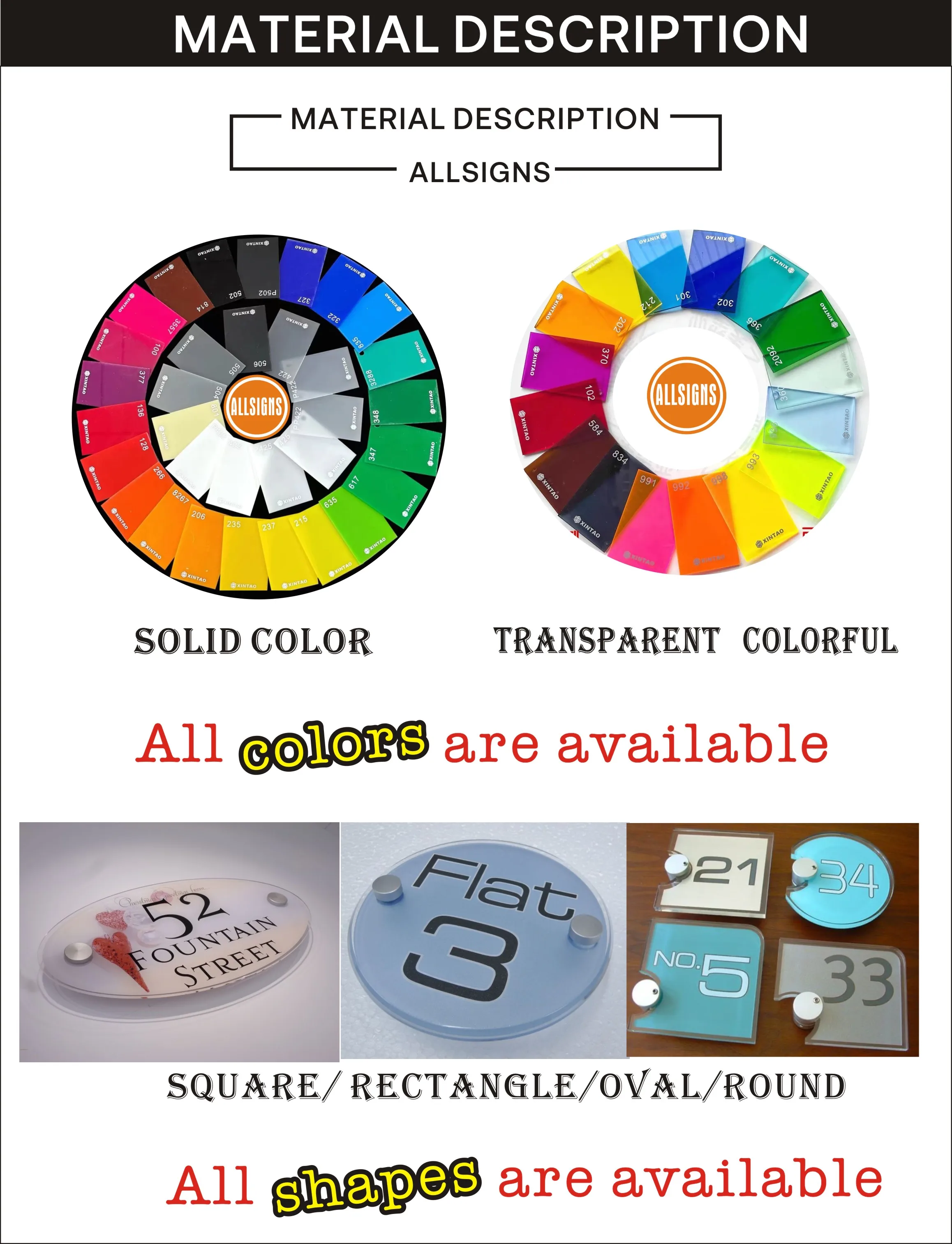 Custom Hotel Room Door Address Alphabet Plate Custom Acrylic Modern ...