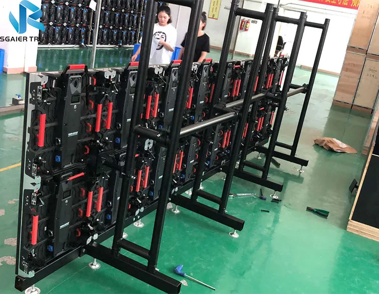 Standing LED Screen Wall Ground Stand Support Truss for LED Cabinet ...