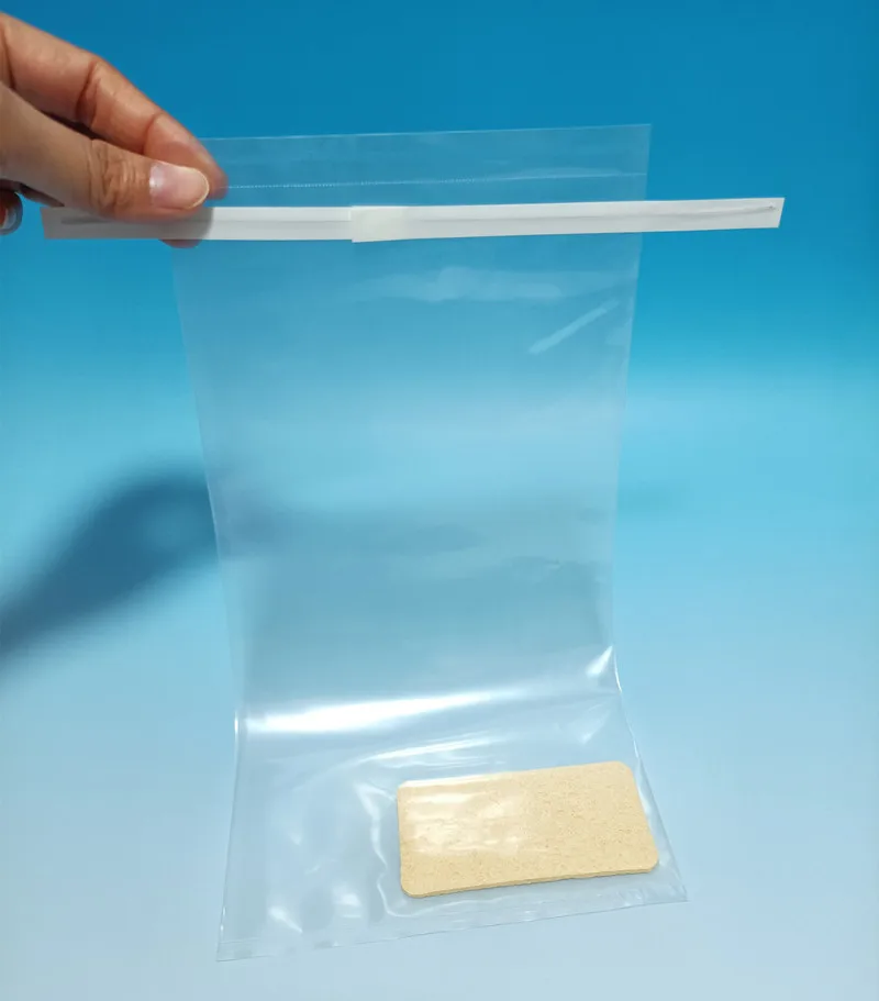 Laboratory 114X229mm Plastic Pouch Bag Wire Closure with Sponge Lab ...