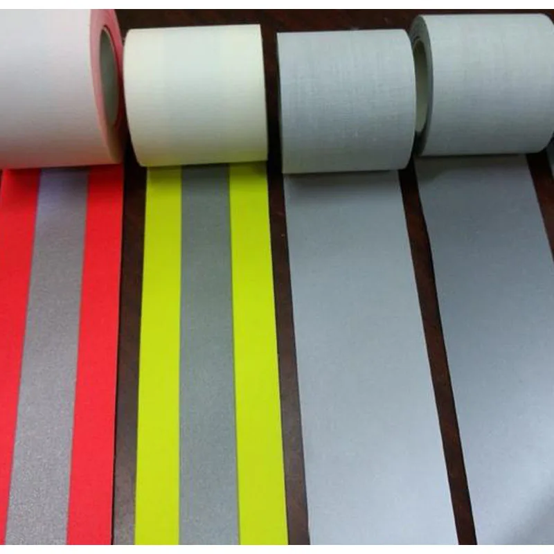 High Light Polyester Reflective Fabrics Multiple Colors Reflective Tape ...