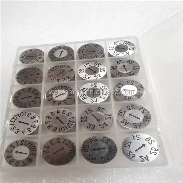 Injection Mold Date Marked Pin Inserts Stamp - Buy Mold Date Inserts ...