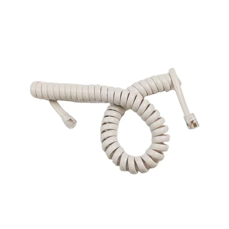 Rj9 Telephone Handset Wire Spiral Winding Wire 4p4c Helix Cable ...