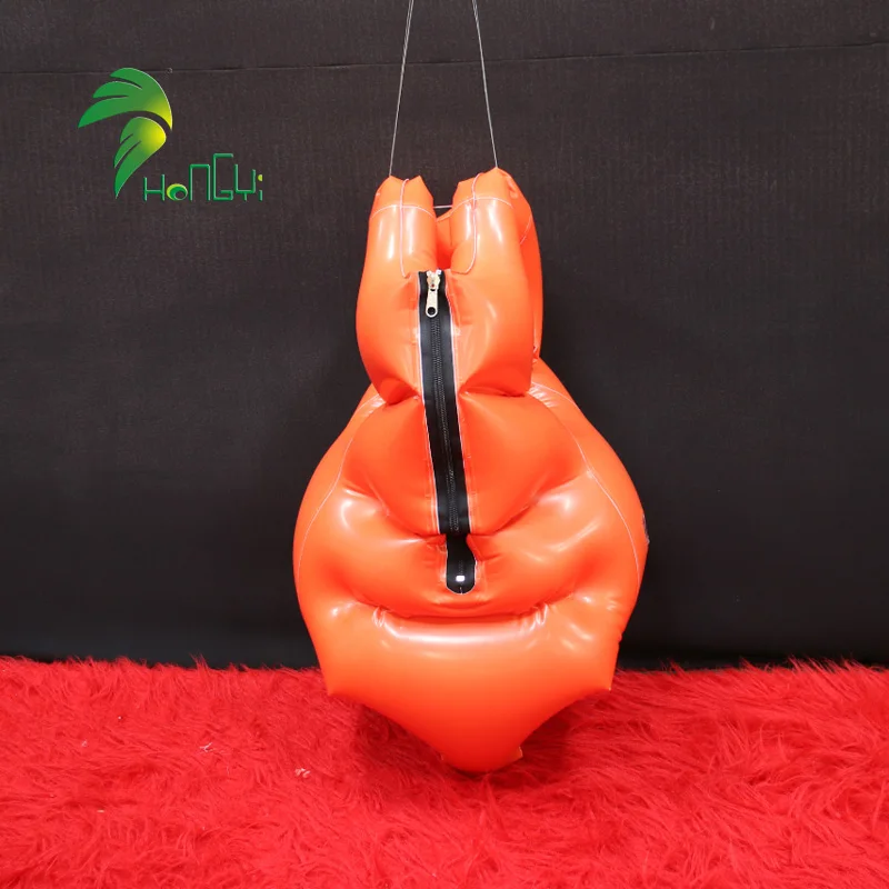 Orange Vest Inflatable PVC Vest - Adult Swimming Life Vest