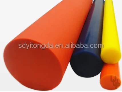 Multi-Size Cast Polyurethane Round Bar PU Rod with Cutting and Moulding ...