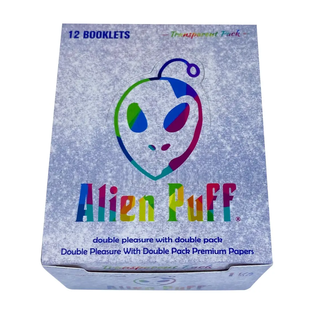 Hp2109-ap Alien Puff Blue And Pink Smoking Rolling Paper Transparent ...