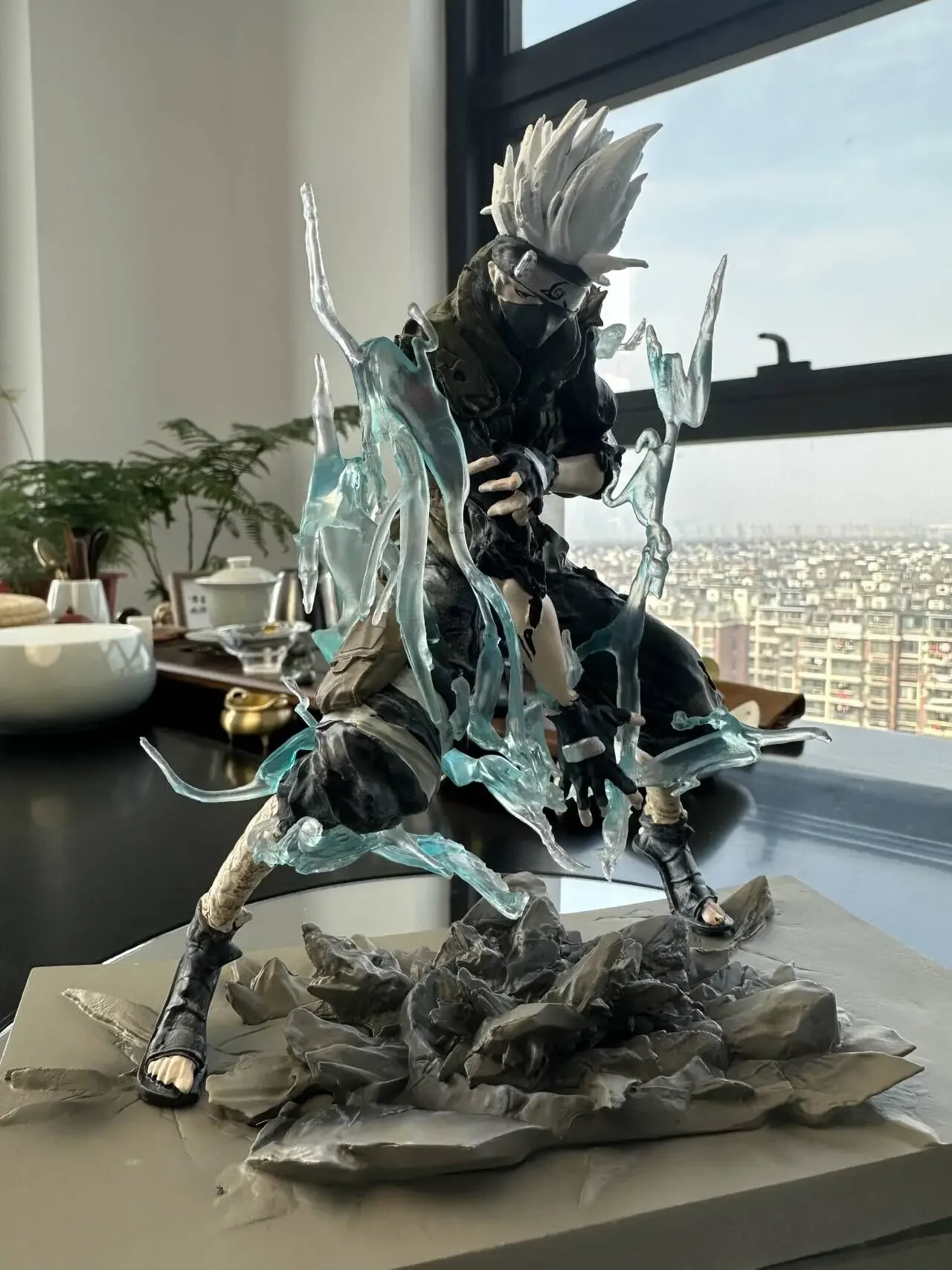 Hatake Kakashi Uchiha Obito Sasuke Itachi Model Doll Fighting Posture ...