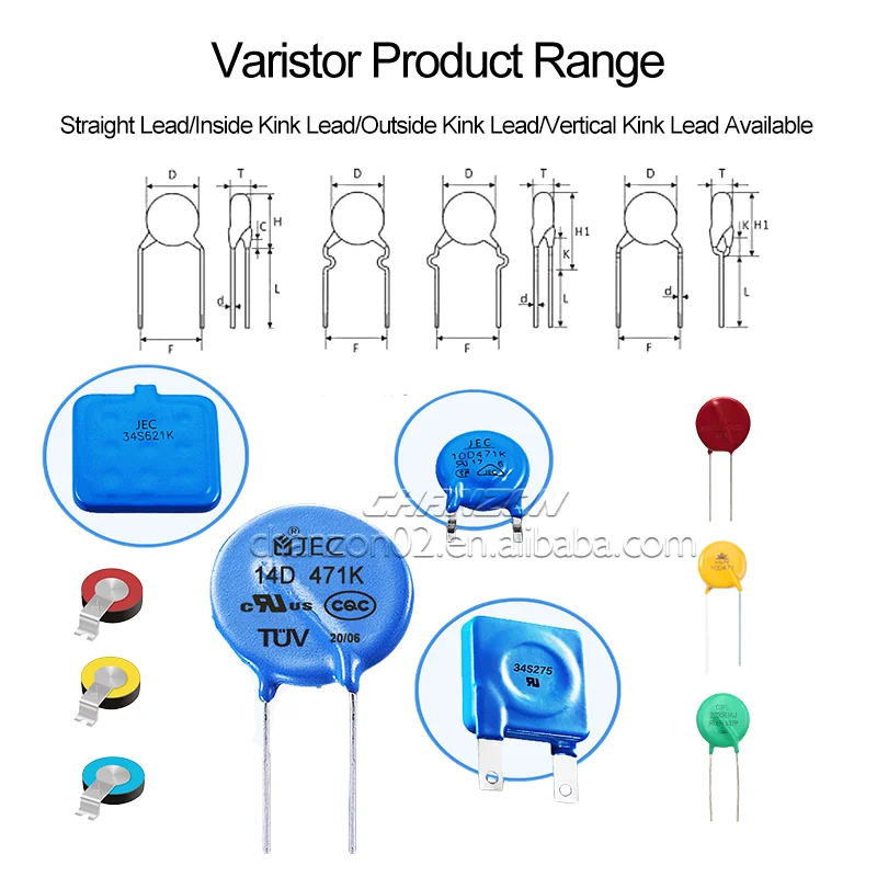 VDR 3movs Varistors - High Stability Voltage Dependent Resistors
