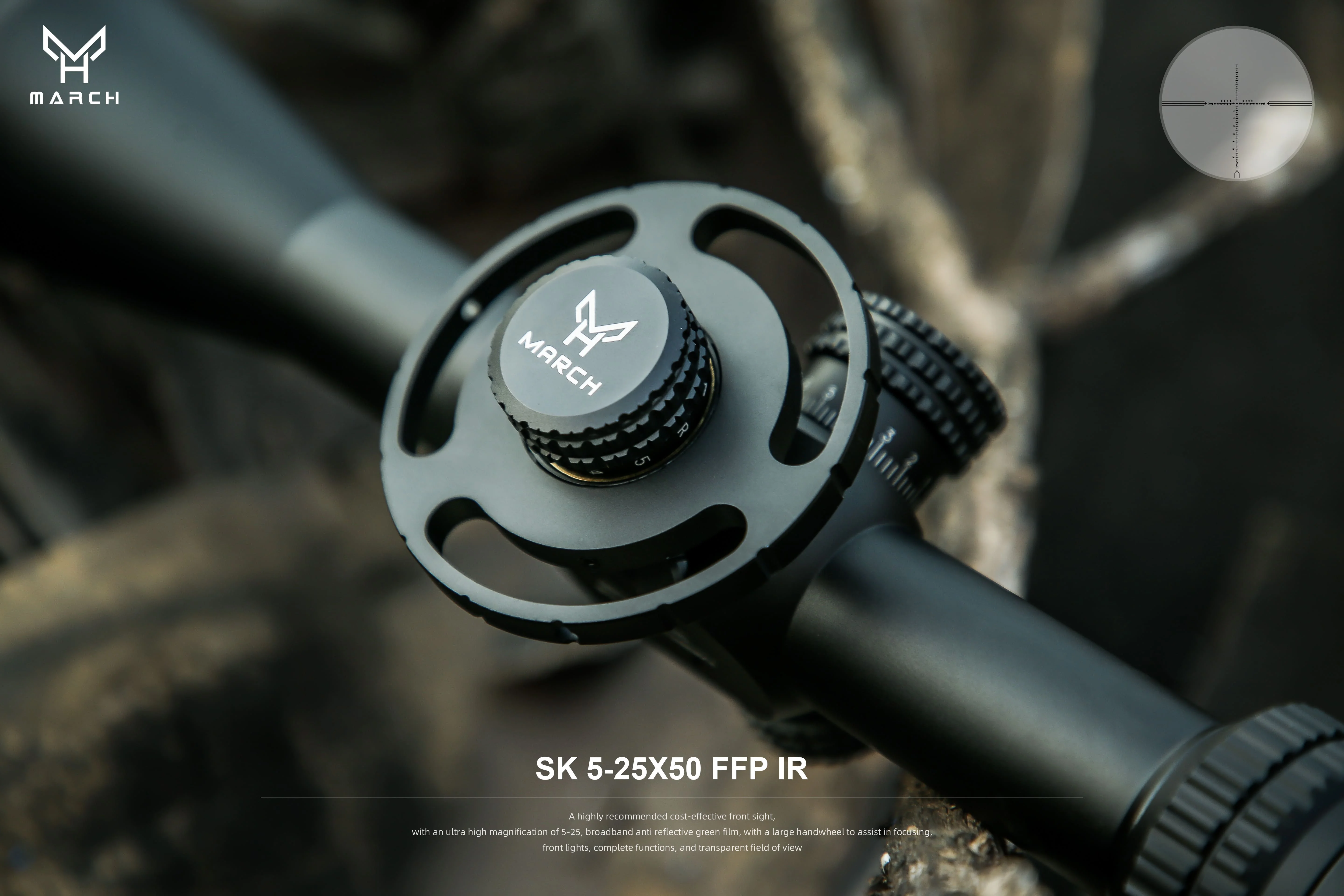 March Sk 5-25x50 Ffp Ir Wide Angle Optics Affordable Ffp Scope With ...
