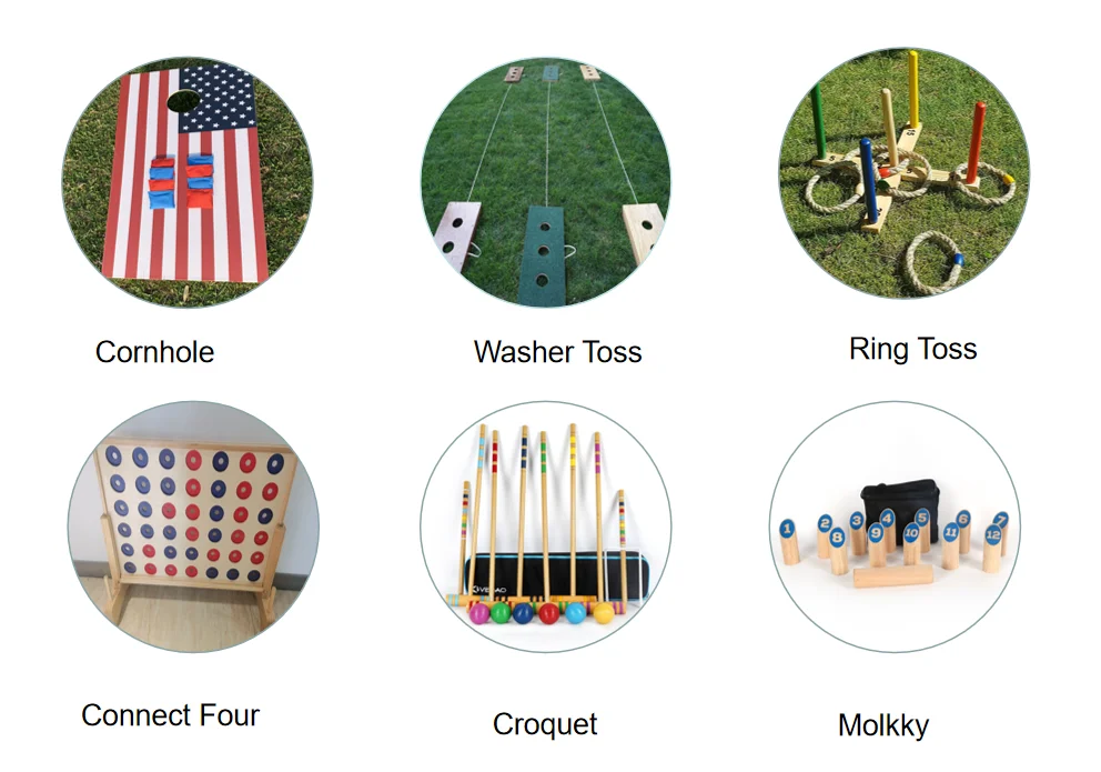 Premium Rubberwood Wooden Skittles Throwing Game Outdoor Backyard Lawn ...