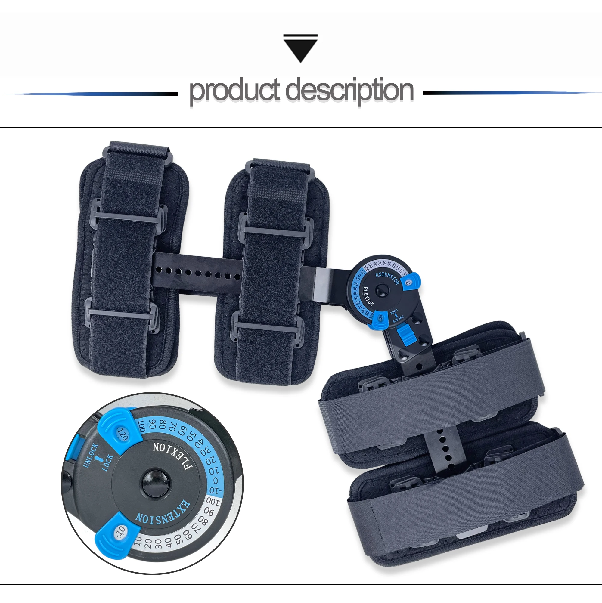 Sprained Elastic Stabilizer Ankle Support Brace Hinge Knee Brace For ...