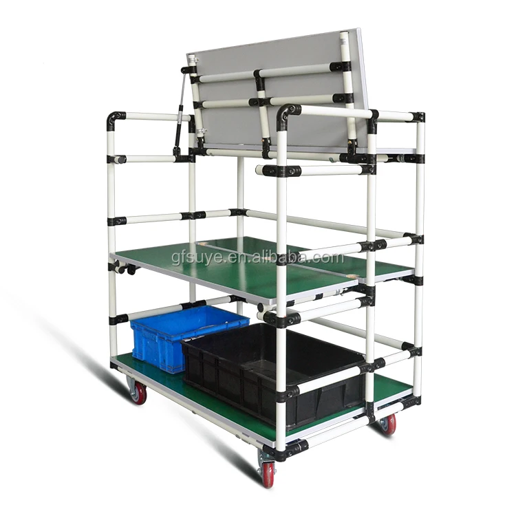 GF-4C-40 Galvanized Steel Placon Flow Roller Track in Lean Pipe System ...