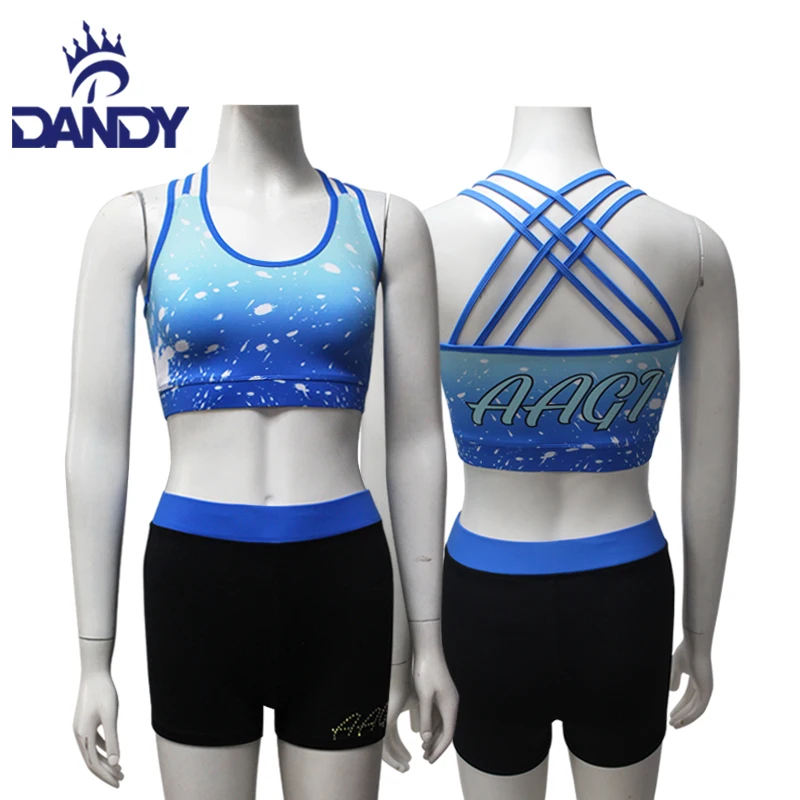 Dandy New Design Custom Sublimation Cheer Tank Top Shorts Training ...