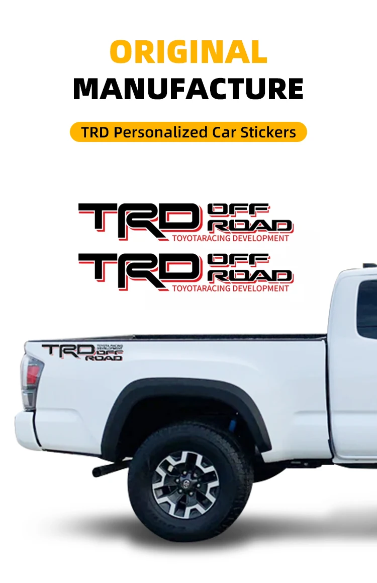 Trd Off-road Decal Tundra Tacoma Pickup Truck Sticker - Buy Trd ...