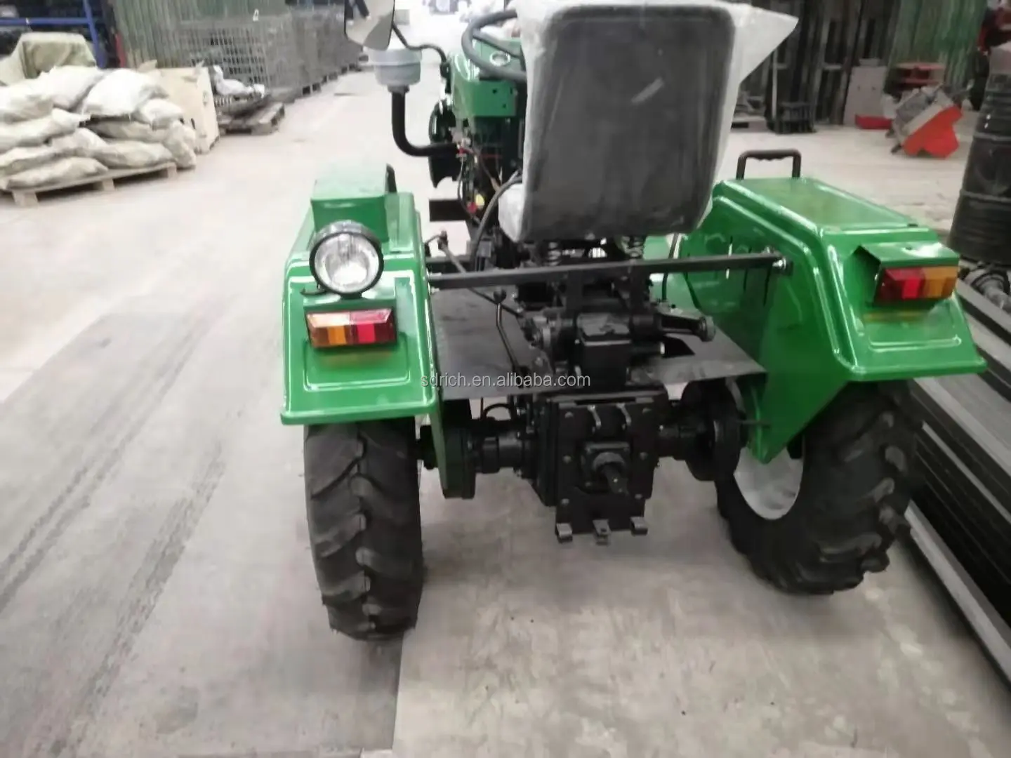 Electric Start 12/15/18/20hp Four Wheel Micro Tractor for Sale with ...