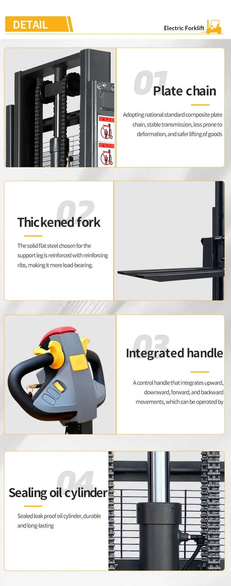 Walking Full Electric Pallet Stacker Walkie Pallet Truck Walk Behind ...