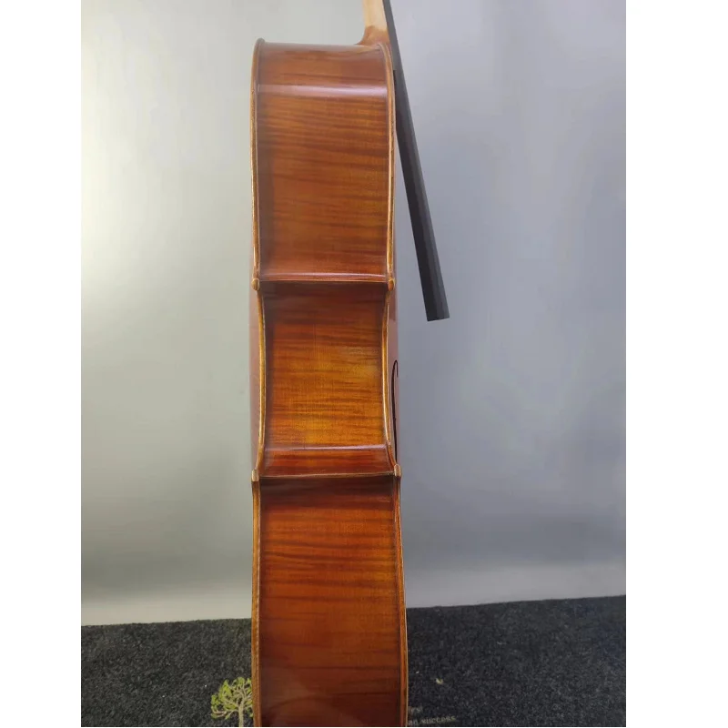 Customized Professional Spruce Wood Maple Cello 4/4 Flame Maple High ...