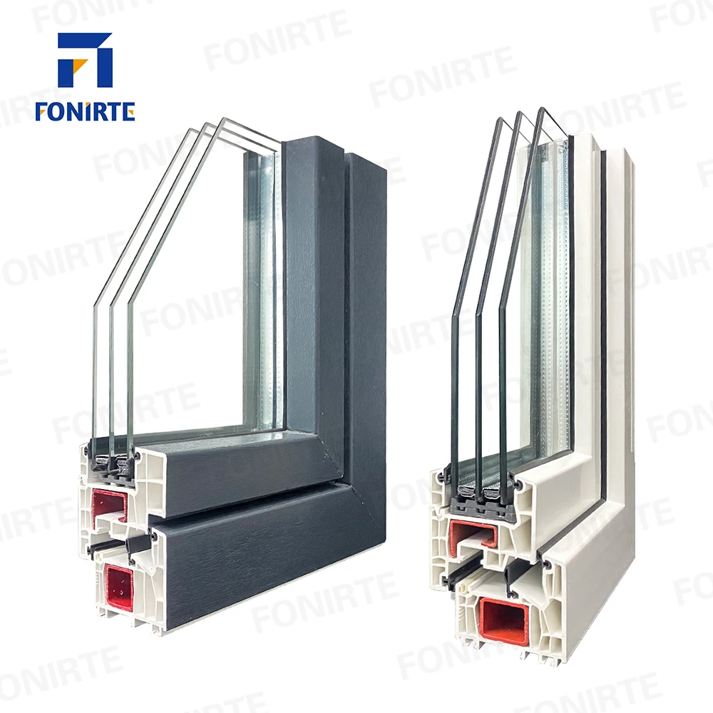 Casement Windows Customized Style Pvc Windows Profile Soundproof Upvc ...