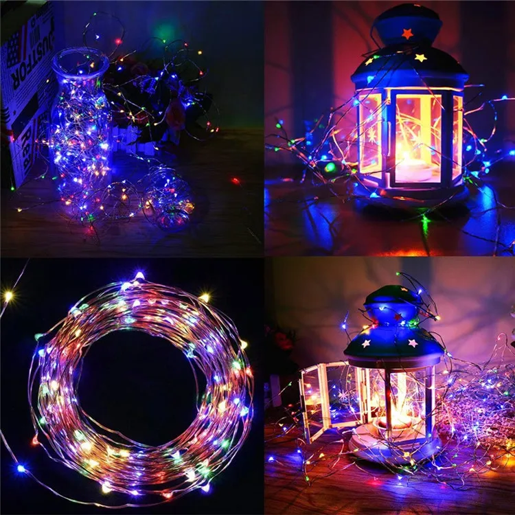 10m 100leds 쌀 콩 빛 센서 불꽃 태양 야외 정원 파티 구리 Led 갈 랜드 반짝 요정 문자열 빛 Buy 안뜰