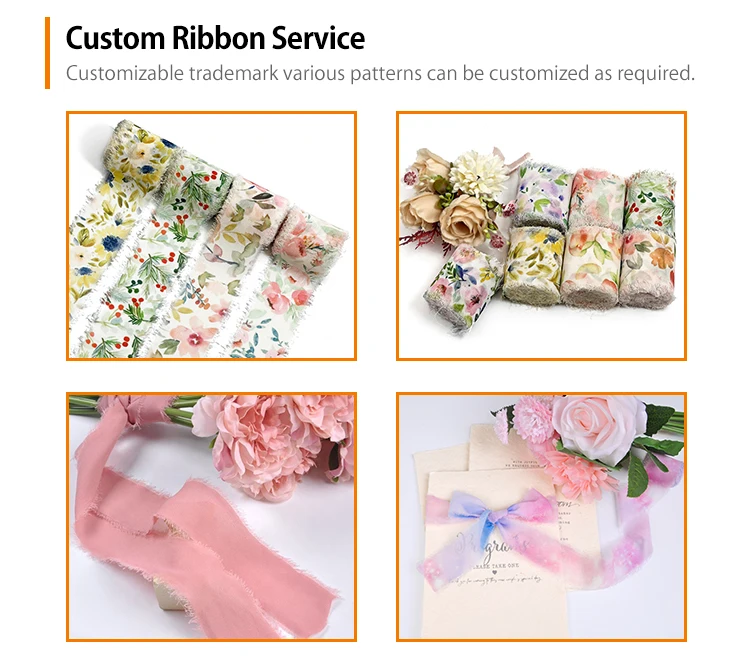 Handmade Chiffon Silk Ribbons - Luxurious Gift Decorations