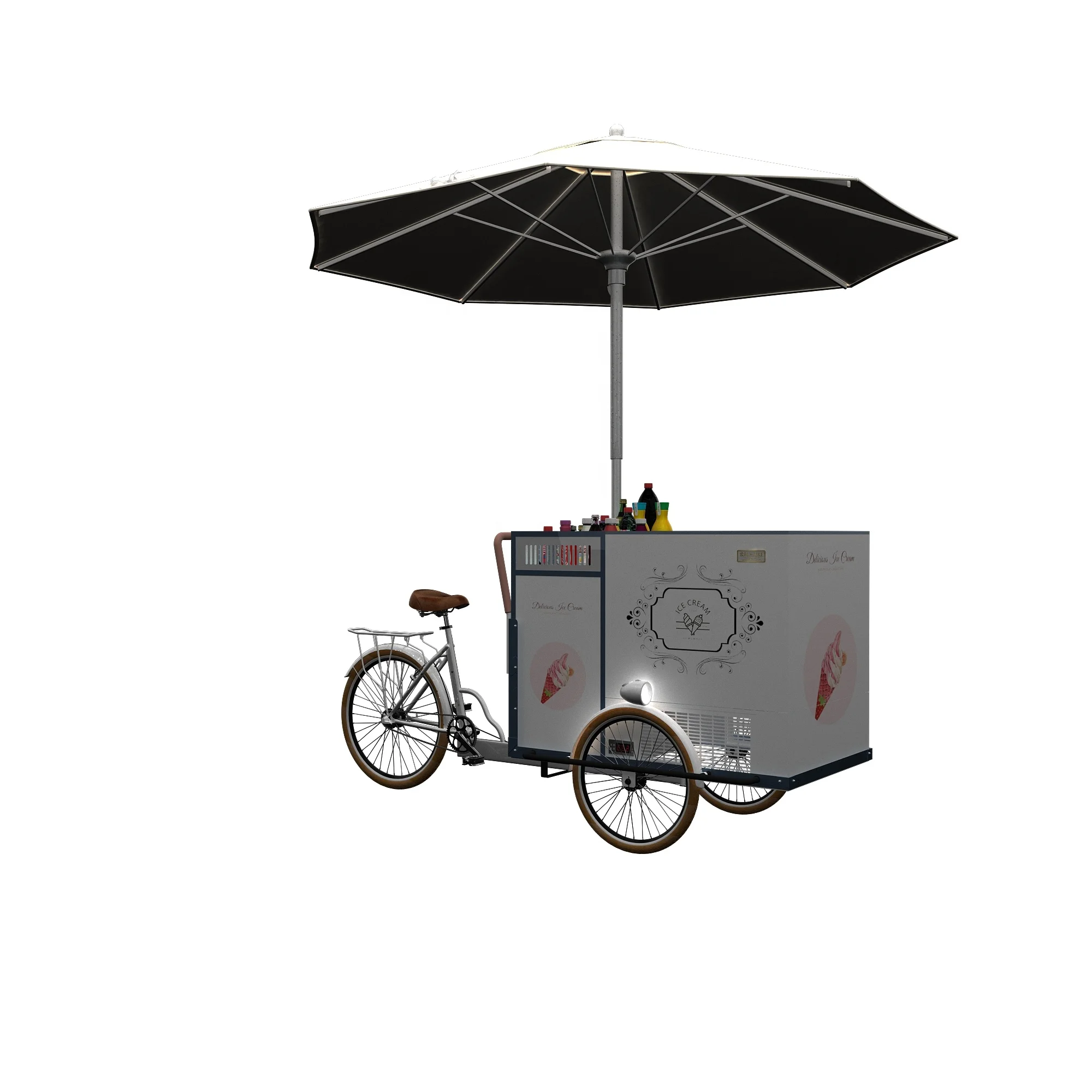 Sinopes New Design Refrigerated Tricycle Bike 110v Ac Freezer ...
