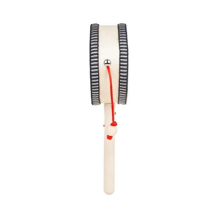 4-inch Rattle-drum Wooden Shaking Rattle Spin Drum Hand Shaking Drum ...