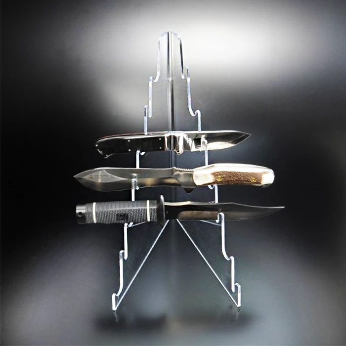 7 Layers Clear Acrylic Knife Holder Perspex Knives Display Rack - Buy ...