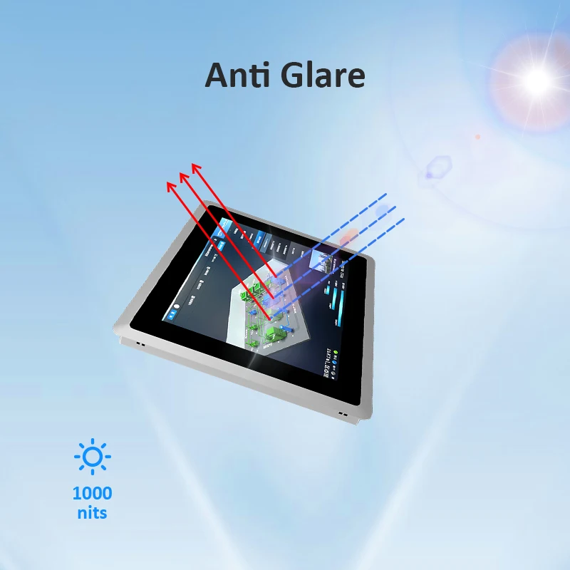 Touch Screen Monitor Display For Industrial Ip67 Waterproof 1000 Nits ...