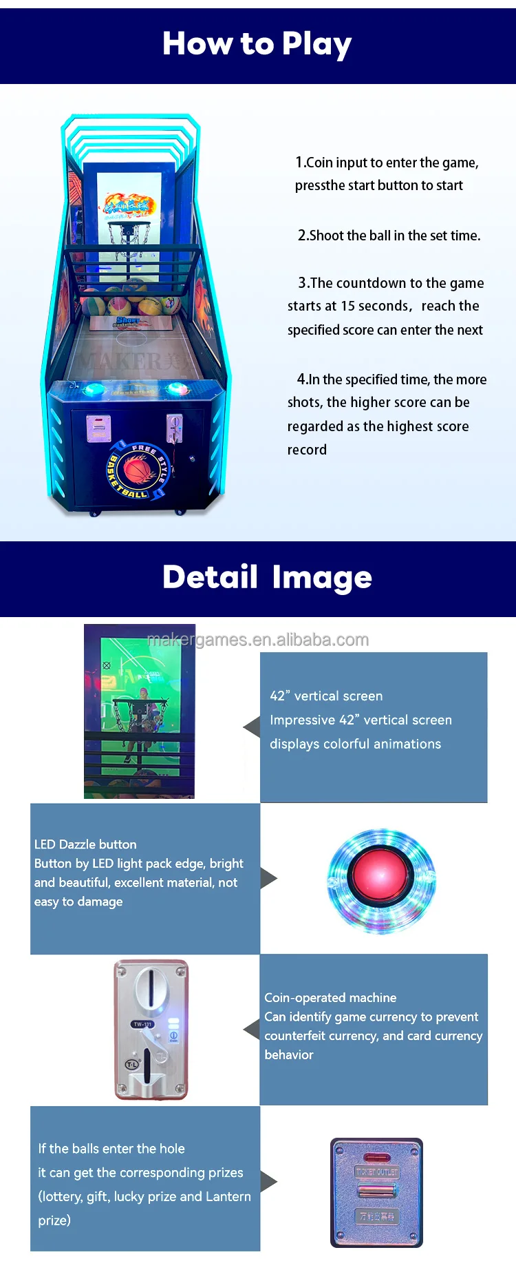 Throw Basketball Machine - Fun Arcade Game for All Ages