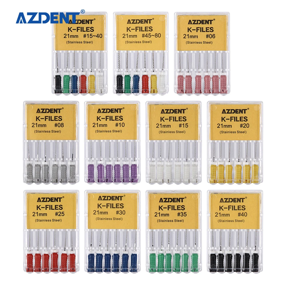 Stainless Steel Dental K Files - AZDENT Root Canal Instruments