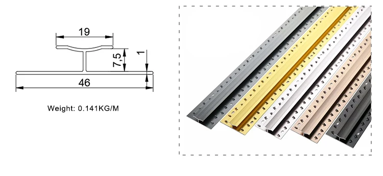 Toco Aluminum Siding End Z Bar Naplock Metal Carpet Transition Trim ...