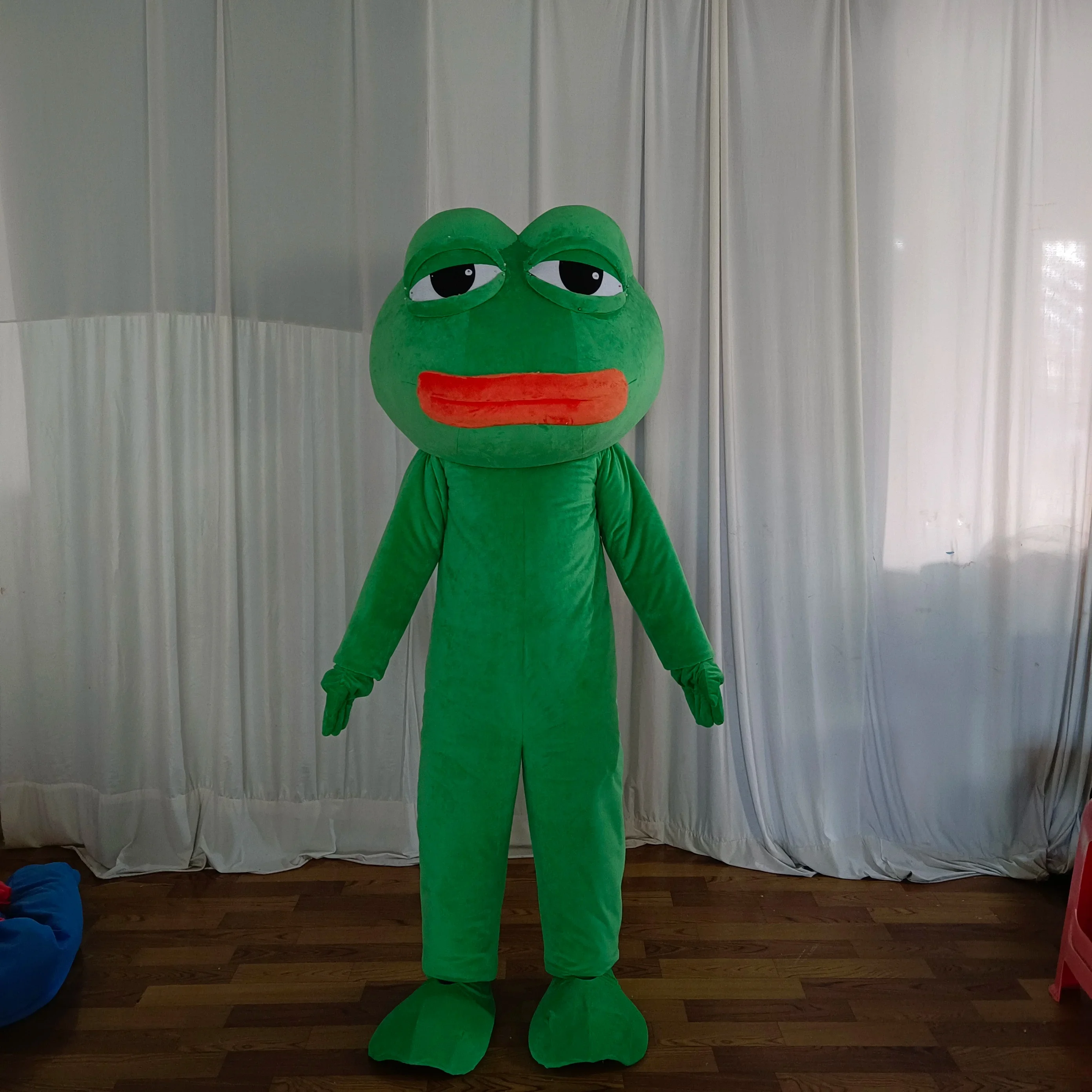 Funtoys MOQ 1 PCS Cartoon Character Green Frog Mascot Costumes Cosplay ...