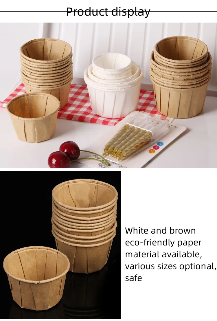 Bio Degradable Disposable Kraft Paper Ketchup Baking Muffin Medicine ...