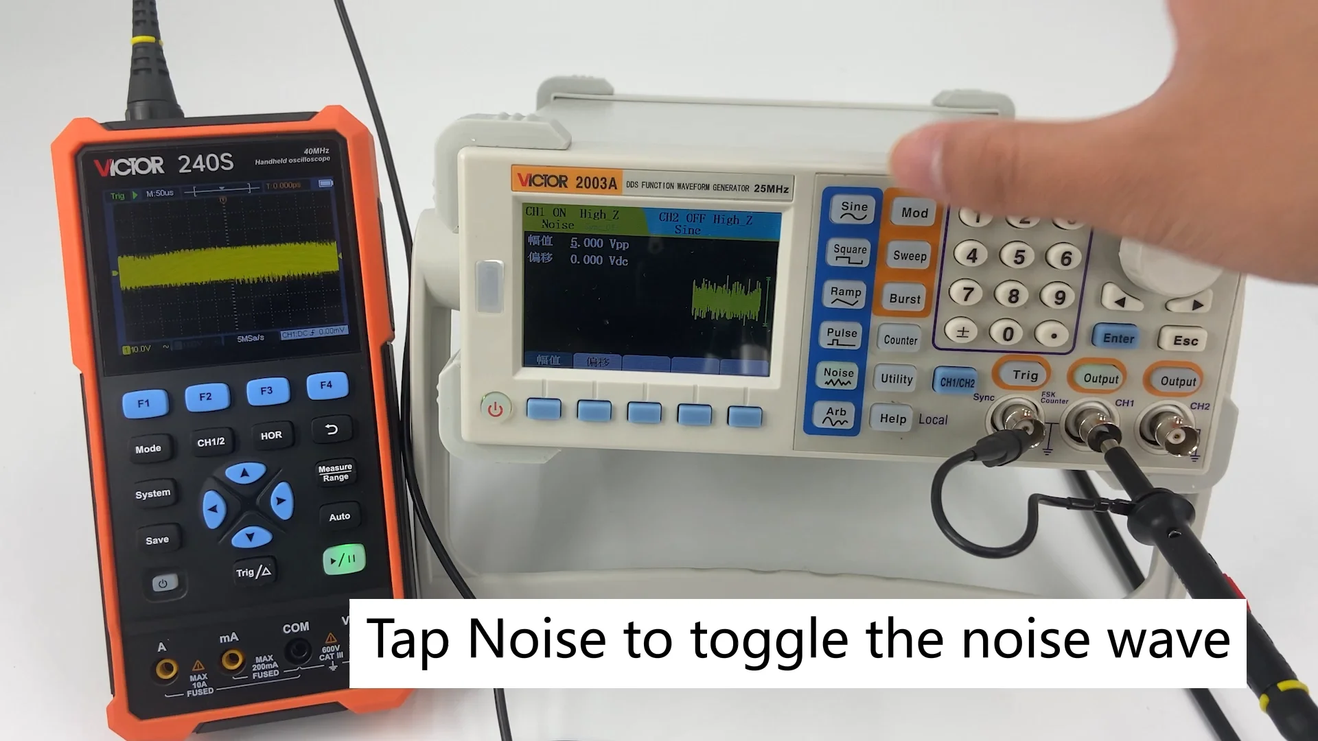 Victor 2003a Sine Wave 25mhz Signal Generator 2 Channels Arbitrary ...