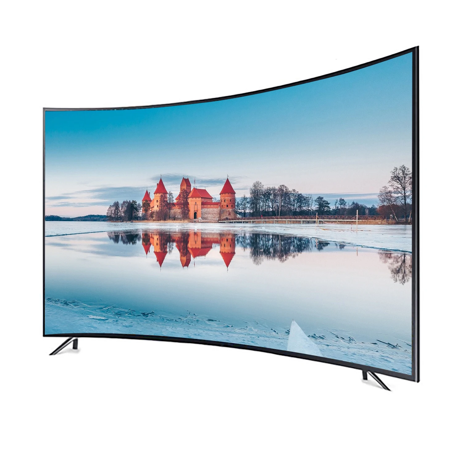 4K UHD Android TV 42 55 65 Inch Curved Tv Smart Led Tv With, 51% OFF