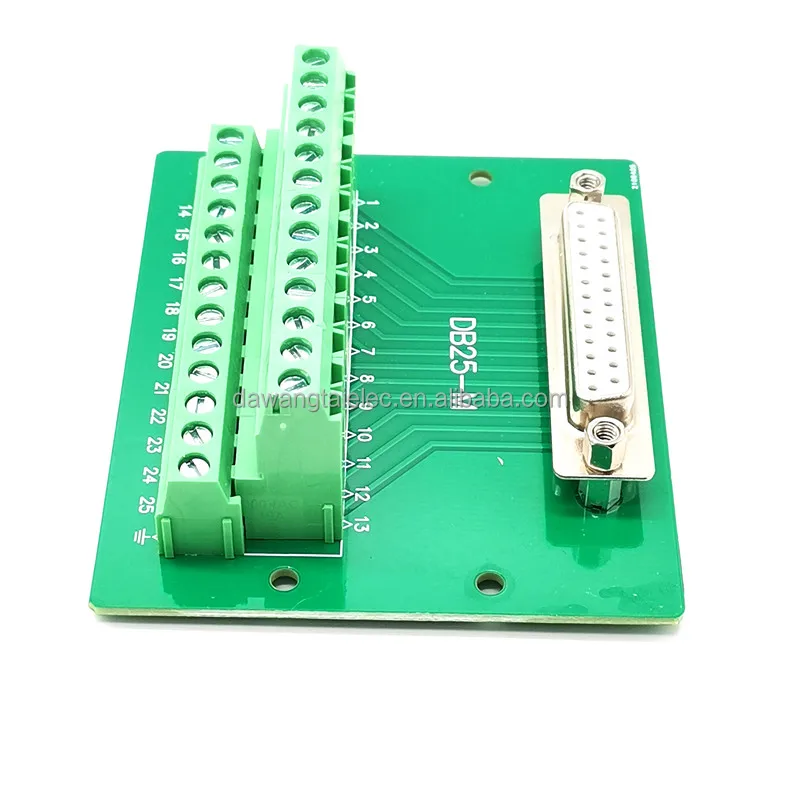 Db25 D-sub Female Db25-m11 25 Pin Connectors Socket Terminal Block Breakout Board Adapter ...