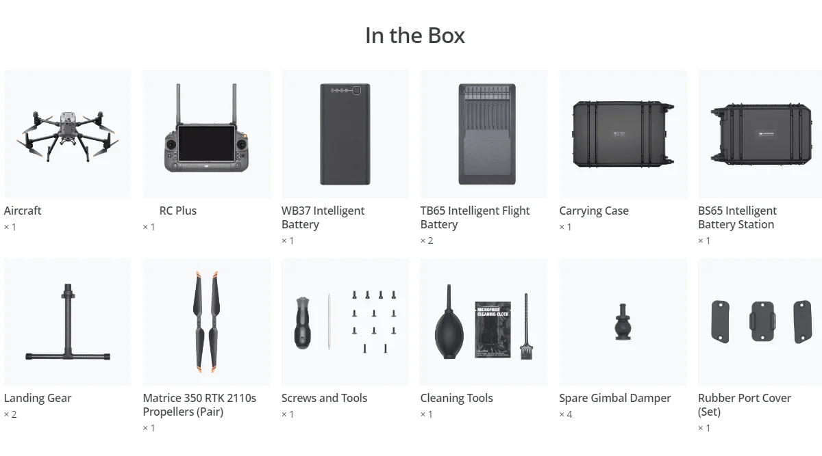 Matrice 350 Rtk Drone With 55 Min Max Flight Time For M350 Rtk Dron Uav ...